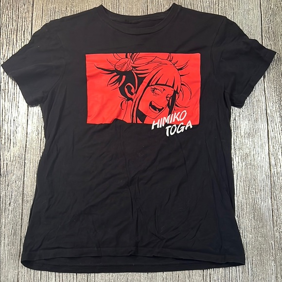 Tops | Black Tshirt Size S Himiko Toga My Hero Academia Project ...